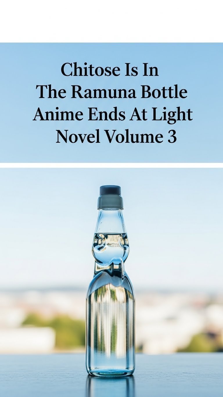 Chitose Is In The Ramune Bottle Anime Ends At Light Novel Volume 3 ...
